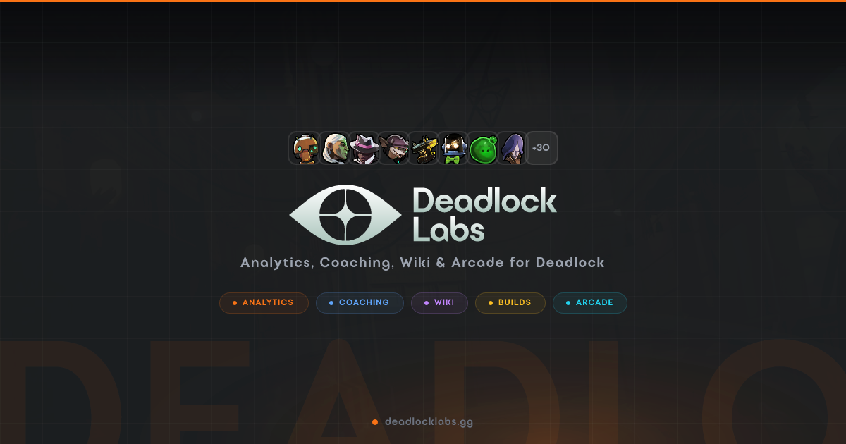 Deadlock Stats Tracker & Match Tracking | Deadlock Labs